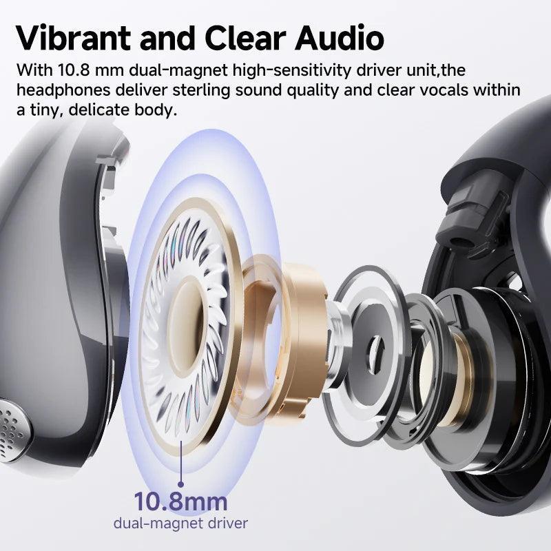 QCY Crossky C30 Open-Ear Clip Earbuds ,25 Hours of Playtime – QCY Official