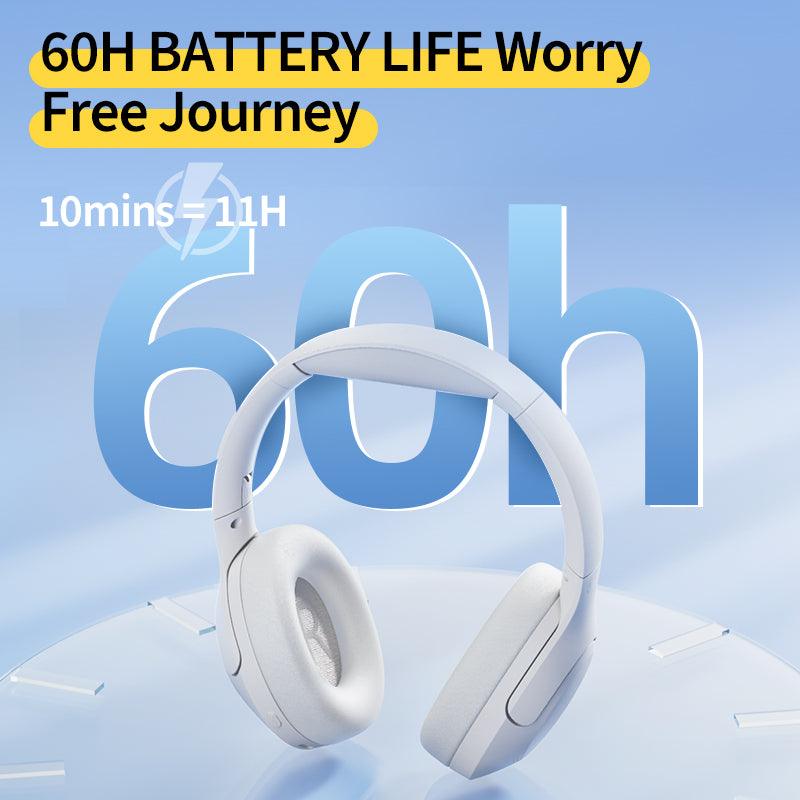 QCY H3 Lite Wireless Headphones, 60H Playtime, Bluetooth 5.3 – QCY Official